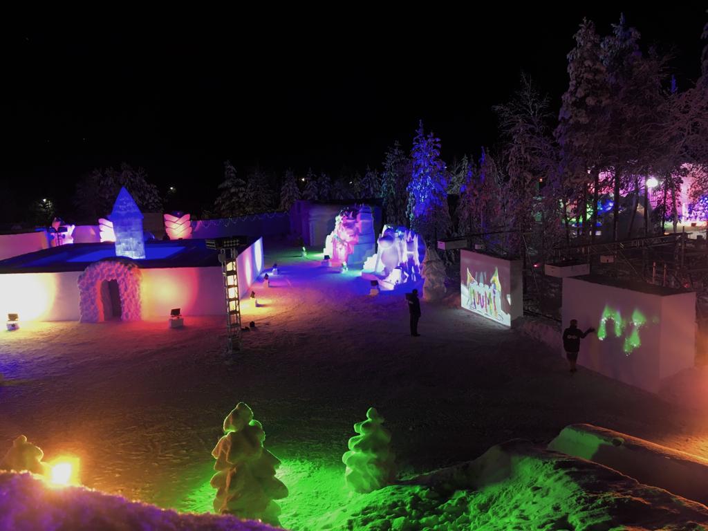 Immersive and interactive Game Walls in the Moomin Snowcastle Finland ...